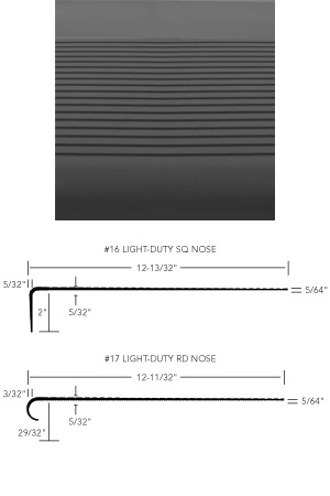 Light Duty Ribbed Vinyl Stair Tread | Roppe Stair Treads