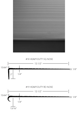 Roppe Ribbed Vinyl Stair Tread | Commercial Mats & Rubber