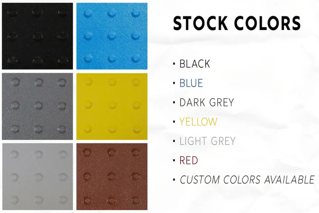 Rampup Surface Applied ADA Mats | Glue Down Truncated Dome Matting