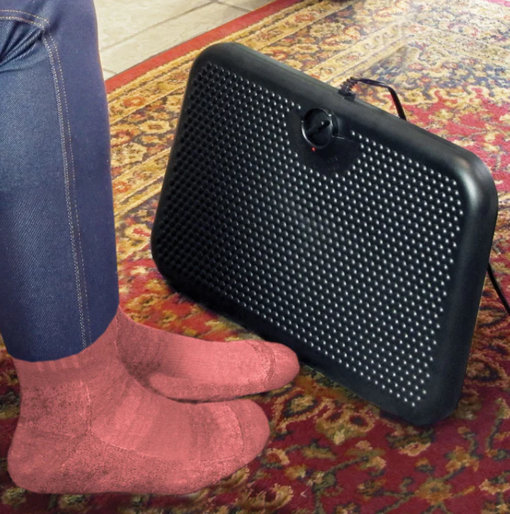 Heated Footrest | Toasty Toes Foot Warmer
