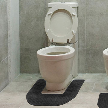 Commode Mat | Bathroom Toilet Mat | Commercial Mats & Rubber