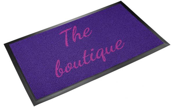 Spaghetti Inlay Logo Mat | Outdoor Vinyl Loop Logo Mats