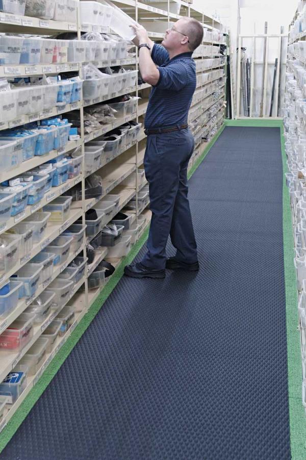 Traction Tread Rubber Runner | Raised Diamond Surface Floor Protection